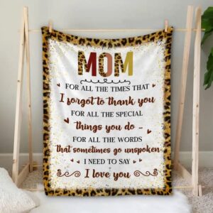 Fastpeace Gifts for Mom from Daughter Son, Blanket for Mom Mother, Birthday Christmas Newyear Gifts Idea, Throw Blankets for Women Blanket