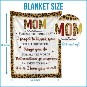 Fastpeace Gifts for Mom from Daughter Son, Blanket for Mom Mother, Birthday Christmas Newyear Gifts Idea, Throw Blankets for Women Blanket