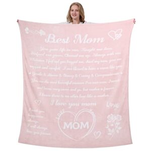 lukeight gifts for mom, birthday gifts for women, mom blanket from daughter or son, presents for mom, mom birthday gifts, mom gifts for christmas, throw blanket 65x55 inches