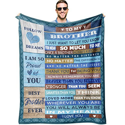 RFHBP Big Brother Gift, Gifts for Brother, Brother Gifts, Brother Gifts from Sister, Gift for Brother, Gifts for Brother Adult, Birthday Gifts for Brother, Big Brother Gifts Blanket 60 X 50 Inch