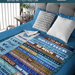 RFHBP Big Brother Gift, Gifts for Brother, Brother Gifts, Brother Gifts from Sister, Gift for Brother, Gifts for Brother Adult, Birthday Gifts for Brother, Big Brother Gifts Blanket 60 X 50 Inch