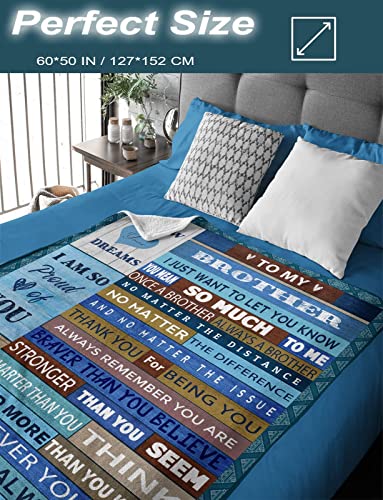 RFHBP Big Brother Gift, Gifts for Brother, Brother Gifts, Brother Gifts from Sister, Gift for Brother, Gifts for Brother Adult, Birthday Gifts for Brother, Big Brother Gifts Blanket 60 X 50 Inch