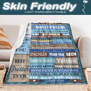 RFHBP Big Brother Gift, Gifts for Brother, Brother Gifts, Brother Gifts from Sister, Gift for Brother, Gifts for Brother Adult, Birthday Gifts for Brother, Big Brother Gifts Blanket 60 X 50 Inch