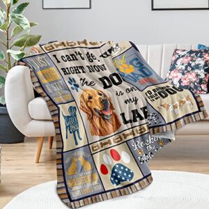 Qotuty Dog Dad Gifts for Men, Dog Dad Gifts Blanket 50"x60", Best Dog Dad Ever, Dog Father Gifts, Gifts for Dog Lovers, Dog Lover Gifts, Dog Owner Gifts for Men, Gifts for Dog Owners Throw Blankets