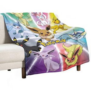 anime throw blanket, 30x40 inch fleece blanket lightweight blankets for sofa, couch, bed, camping, travel - super soft cozy microfiber blanket and xmas gift