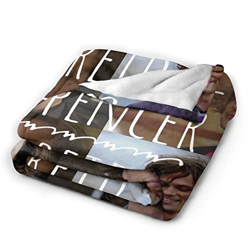 Matthew Gray Gubler Throw Blanket Fleece Soft Fuzzy Blankets 50x40 in for Couch Beach Picnic Camping Travel Airplane