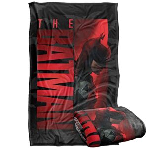 the batman (2022) blanket, the batman vertical tiles silky touch super soft throw blanket 36" x 58"