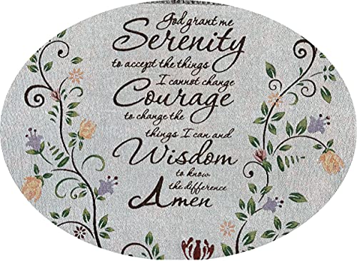 EZ.enjoy God Grant Me The Serenity Prayer Woven Tapestry Throw Blanket with Fringe 50 X 60 Inches