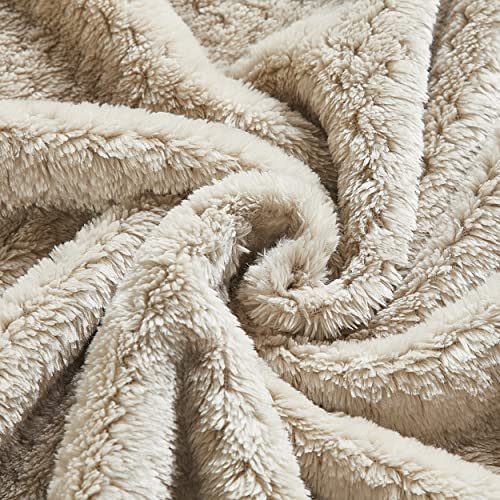 Thesis Fleece Throw Blanket for Couch Linen Throw Blanket – Waffle Weave Textured Microfiber Cozy Soft Throw Blanket, 50x60 Inches