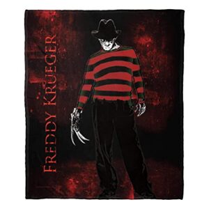 northwest a nightmare on elm street silk touch throw blanket, 50" x 60", freddy krueger