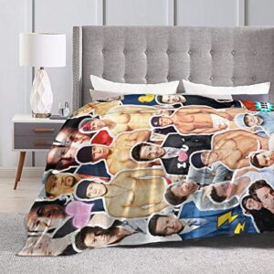 Blanket Mark Wahlberg Soft and Comfortable Warm Fleece Blanket for Sofa, Office Bed car Camp Couch Cozy Plush Throw Blankets Beach Blankets