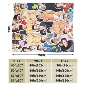 Blanket Mark Wahlberg Soft and Comfortable Warm Fleece Blanket for Sofa, Office Bed car Camp Couch Cozy Plush Throw Blankets Beach Blankets