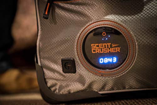 Scent Crusher Halo Series Covert Closet - Roller Bag Converts to Portable Closet, Includes The Halo Battery-Operated Generator to Remove Odors on Hunting Gear and Equipment