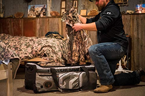 Scent Crusher Halo Series Covert Closet - Roller Bag Converts to Portable Closet, Includes The Halo Battery-Operated Generator to Remove Odors on Hunting Gear and Equipment