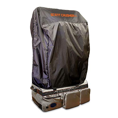 Scent Crusher Halo Series Covert Closet - Roller Bag Converts to Portable Closet, Includes The Halo Battery-Operated Generator to Remove Odors on Hunting Gear and Equipment