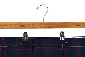 Set of 2-Super Duper Sturdy Bamboo Kilt Hangers