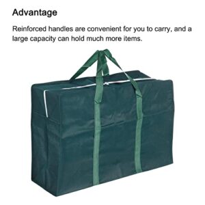 PATIKIL Closet Storage Bags, 27.5'' Length Waterproof Clothes Blankets Organizer Bag with Carrying Handles for Bedding, Green