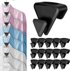 fudshter coat hanger hooks,18 pcs clothes hanger connector hooks,space saving hanger hooks for as seen on tv,closet space connection hooks for organizer closet (18) (18)