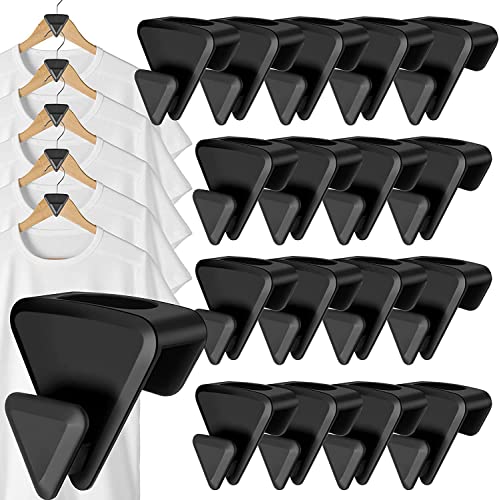 Fudshter Coat Hanger Hooks,18 PCS Clothes Hanger Connector Hooks,Space Saving Hanger Hooks for as Seen on Tv,Closet Space Connection Hooks for Organizer Closet (18) (18)