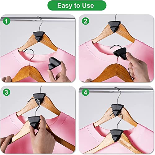 Fudshter Coat Hanger Hooks,18 PCS Clothes Hanger Connector Hooks,Space Saving Hanger Hooks for as Seen on Tv,Closet Space Connection Hooks for Organizer Closet (18) (18)