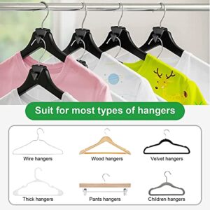 Fudshter Coat Hanger Hooks,18 PCS Clothes Hanger Connector Hooks,Space Saving Hanger Hooks for as Seen on Tv,Closet Space Connection Hooks for Organizer Closet (18) (18)