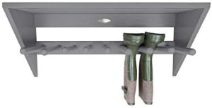 esschert design wall boot rack, gray