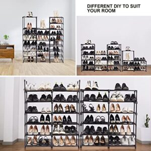 Mavivegue 9 Tiers Shoe Rack Tall Shoe Organizer Shoe Storage Shoe Rack, 8 Tier Large Shoe Rack Organizer