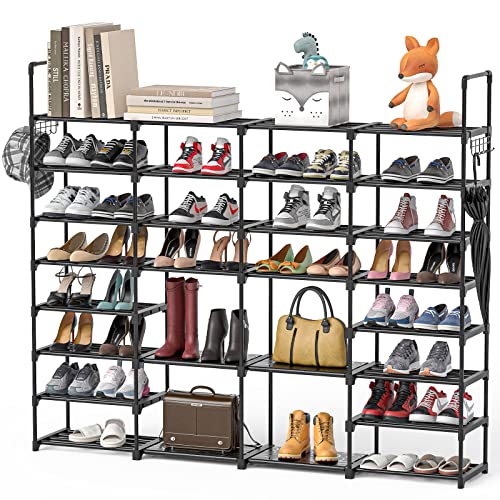 Mavivegue 9 Tiers Shoe Rack Tall Shoe Organizer Shoe Storage Shoe Rack, 8 Tier Large Shoe Rack Organizer