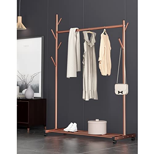 n/a Metal Hanger Marble Hanger Floor Bedroom Living Room Hanging Clothes Modern and Simple (Color : Black, Size : 169 * 80 * 46cm)