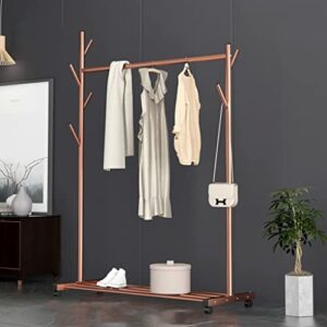 n/a metal hanger marble hanger floor bedroom living room hanging clothes modern and simple (color : rose gold, size : 169 * 120 * 46cm)