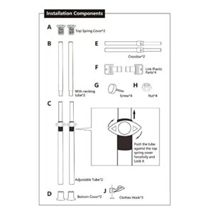 2 Tier Adjustable Clothing Rack,Double Rod Clothing Rack,Free Standing Clothing Racks for Hanging Clothes,Handbags