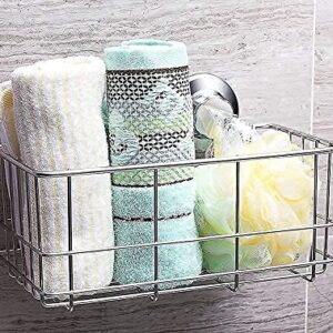 iPEGTOP 1 Pack Suction Cup Wide Shower Caddy &2 Pack Deep Shower Caddy Bath Wall Shelf ​for Large Shampoo Shower Gel Holder Bathroom Storage