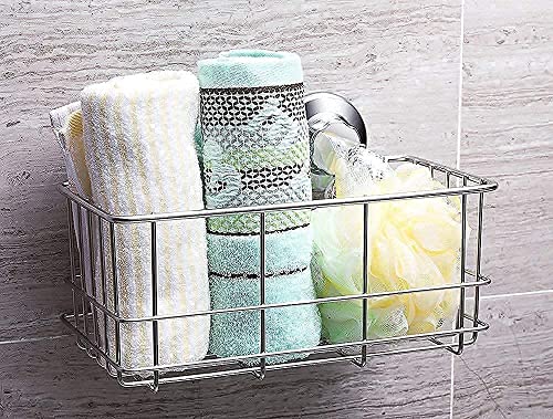 iPEGTOP 1 Pack Suction Cup Wide Shower Caddy &2 Pack Deep Shower Caddy Bath Wall Shelf ​for Large Shampoo Shower Gel Holder Bathroom Storage