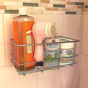 iPEGTOP 1 Pack Suction Cup Wide Shower Caddy &2 Pack Deep Shower Caddy Bath Wall Shelf ​for Large Shampoo Shower Gel Holder Bathroom Storage