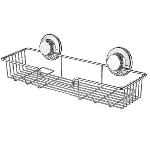 iPEGTOP 1 Pack Suction Cup Wide Shower Caddy &2 Pack Deep Shower Caddy Bath Wall Shelf ​for Large Shampoo Shower Gel Holder Bathroom Storage