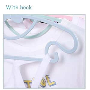 XIANGBINXUAN Kids Hangers Plastic Hanger, Lightweight Dress Hanger with Hook Cute Bow Space Saving Clothes Hanger Strong Durable - Great As Toddler or Infant Clothes Hangers (Beige 30pcs)