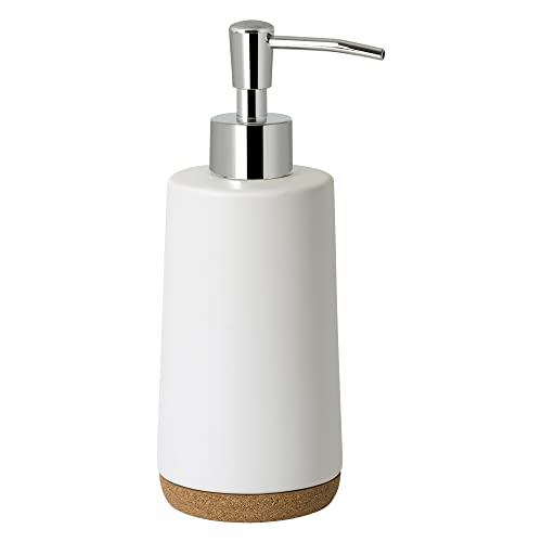 Allure Home Creation Beringer 3-Piece Ceramic Bath Accessory Set with Cork Accents