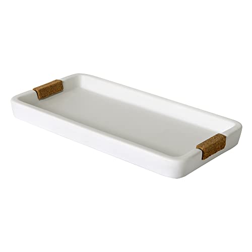 Allure Home Creation Beringer 3-Piece Ceramic Bath Accessory Set with Cork Accents