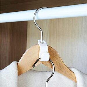 KK5 Hanger Connector Hooks Clothes Connection Cascading Hangers for Clothes Storage & Display in Closet or Store, Heavy Duty Space Saving Outfit Hangers Hanger Extender Clips