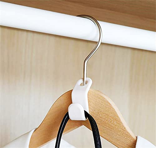 KK5 Hanger Connector Hooks Clothes Connection Cascading Hangers for Clothes Storage & Display in Closet or Store, Heavy Duty Space Saving Outfit Hangers Hanger Extender Clips