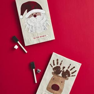 Mud Pie Xmas Hand Print Towel, Reindeer