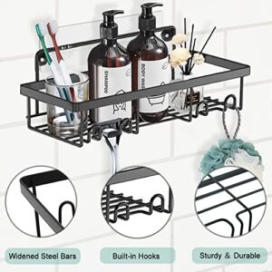 Latysun Shower Caddy,Shower Shelves [4-Pack],Adhesive Shower Organizer No Drilling,Large Capacity,Stainless Steel Bathroom Shower Organizer Basket,Shower Shelf for Inside Shower