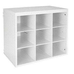 closetmaid 3277 elite 19-3/4 in. white 9-slot organizer, white