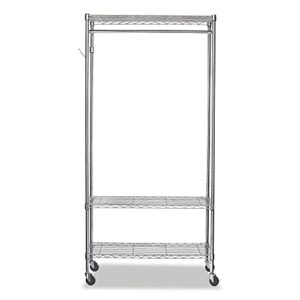 Alera ALEGR363618SR 30 Garments Wire Shelving Garment Rack - Silver