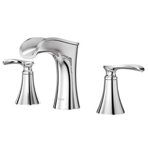 pfister lf-049-jdcc jaida waterfall widespread bathroom sink faucet, polished chrome