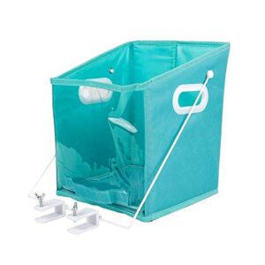 arinda closet clothes organizer pull down shelf basket rotatable retrieve foldable with clear window carry for bedroom