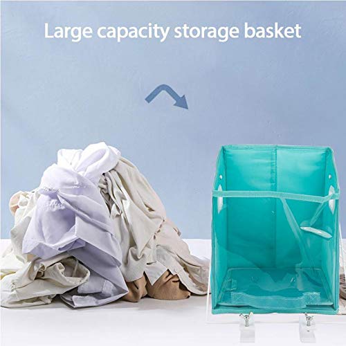 Arinda Closet Clothes Organizer Pull Down Shelf Basket Rotatable Retrieve Foldable with Clear Window Carry for Bedroom