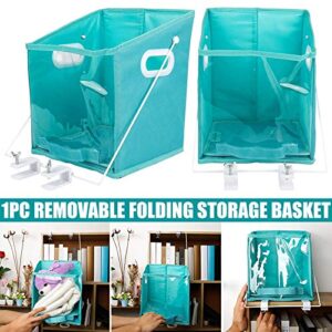 Arinda Closet Clothes Organizer Pull Down Shelf Basket Rotatable Retrieve Foldable with Clear Window Carry for Bedroom