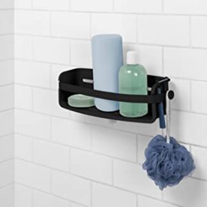 Umbra Flex Shower Storage Accessories with Patented Gel-Lock Technology Suction Cup, Black