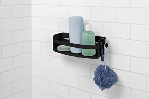 Umbra Flex Shower Storage Accessories with Patented Gel-Lock Technology Suction Cup, Black